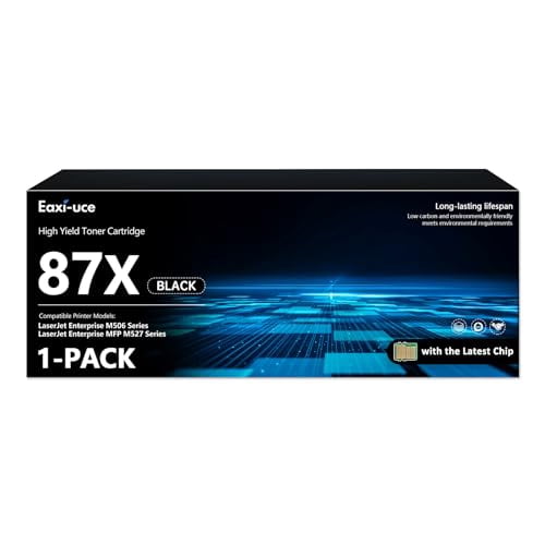 87X Black High-Yield Toner Cartridge with Chip 1 Pack Works with Laser ...