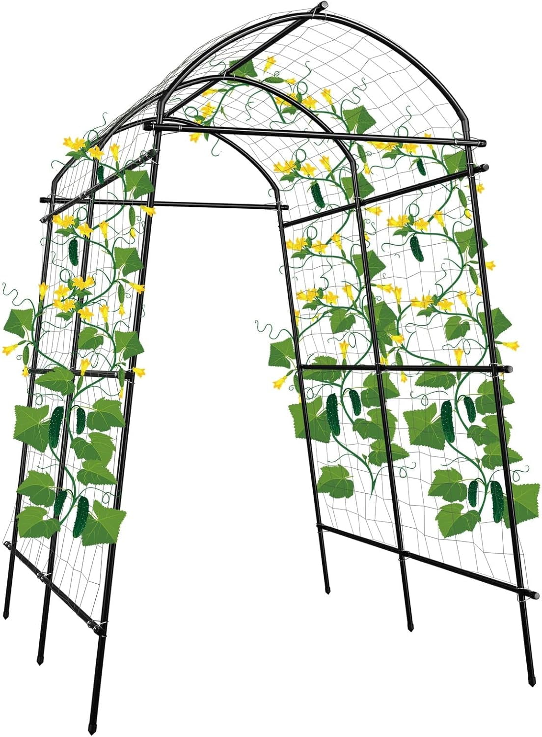 87in Garden Arch Trellis for Climbing Plants, Garden Arches Support ...