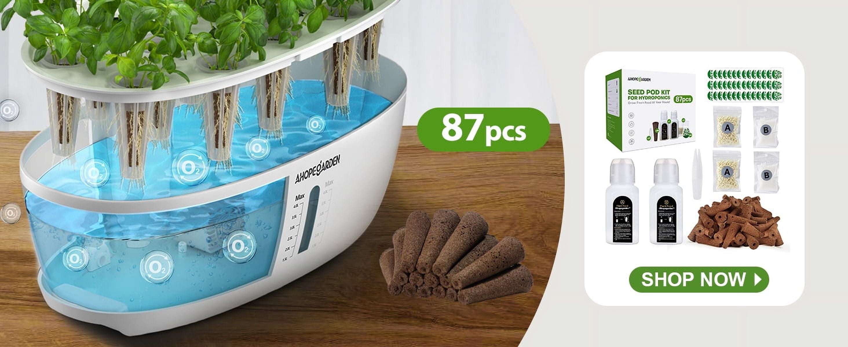 87pcs Hydroponic Pods Kit, Seed Pods Kit for ,Grow Anything Kit for ...