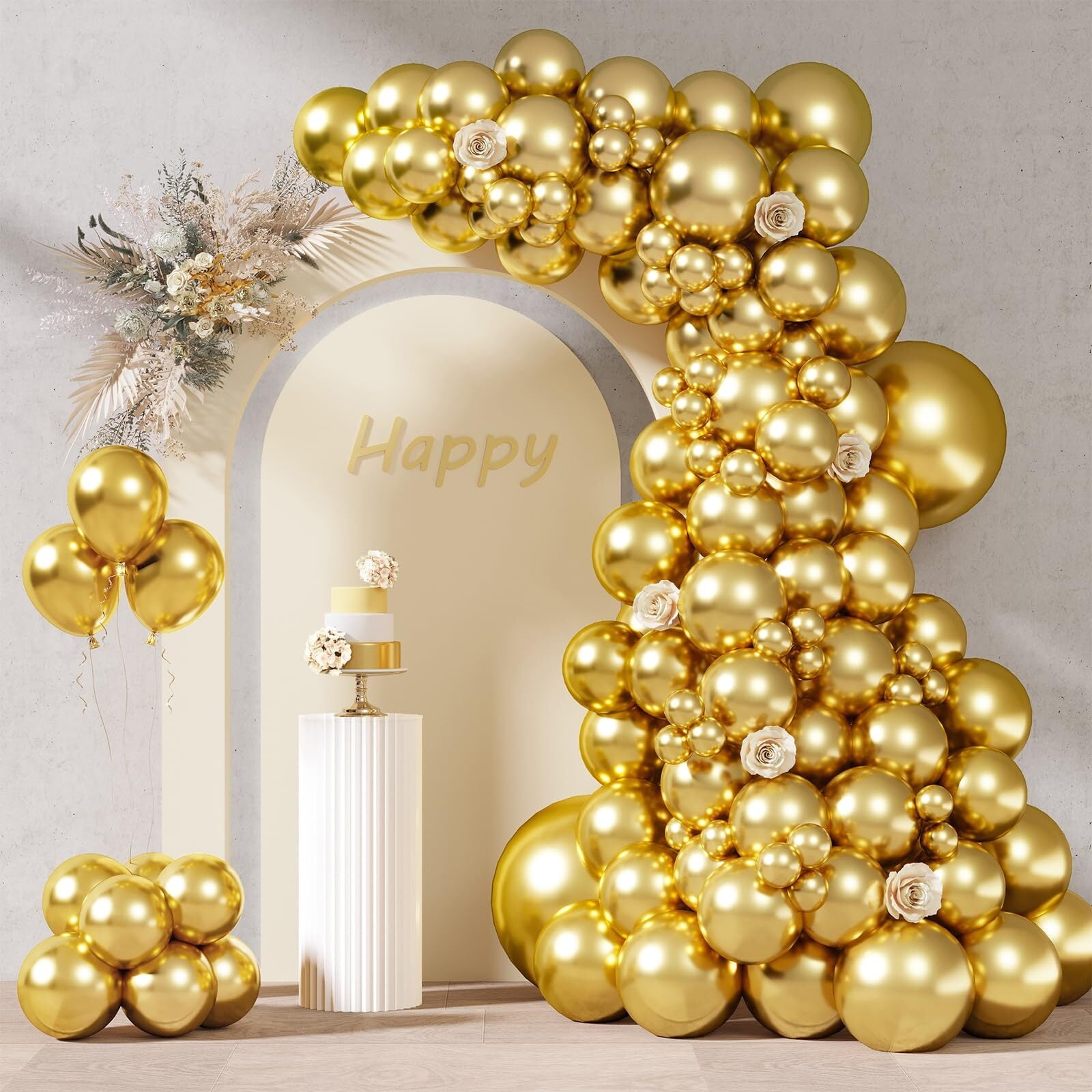 87pcs Silver Balloons Latex Balloons Different Sizes 18 12 10 5 Inch ...