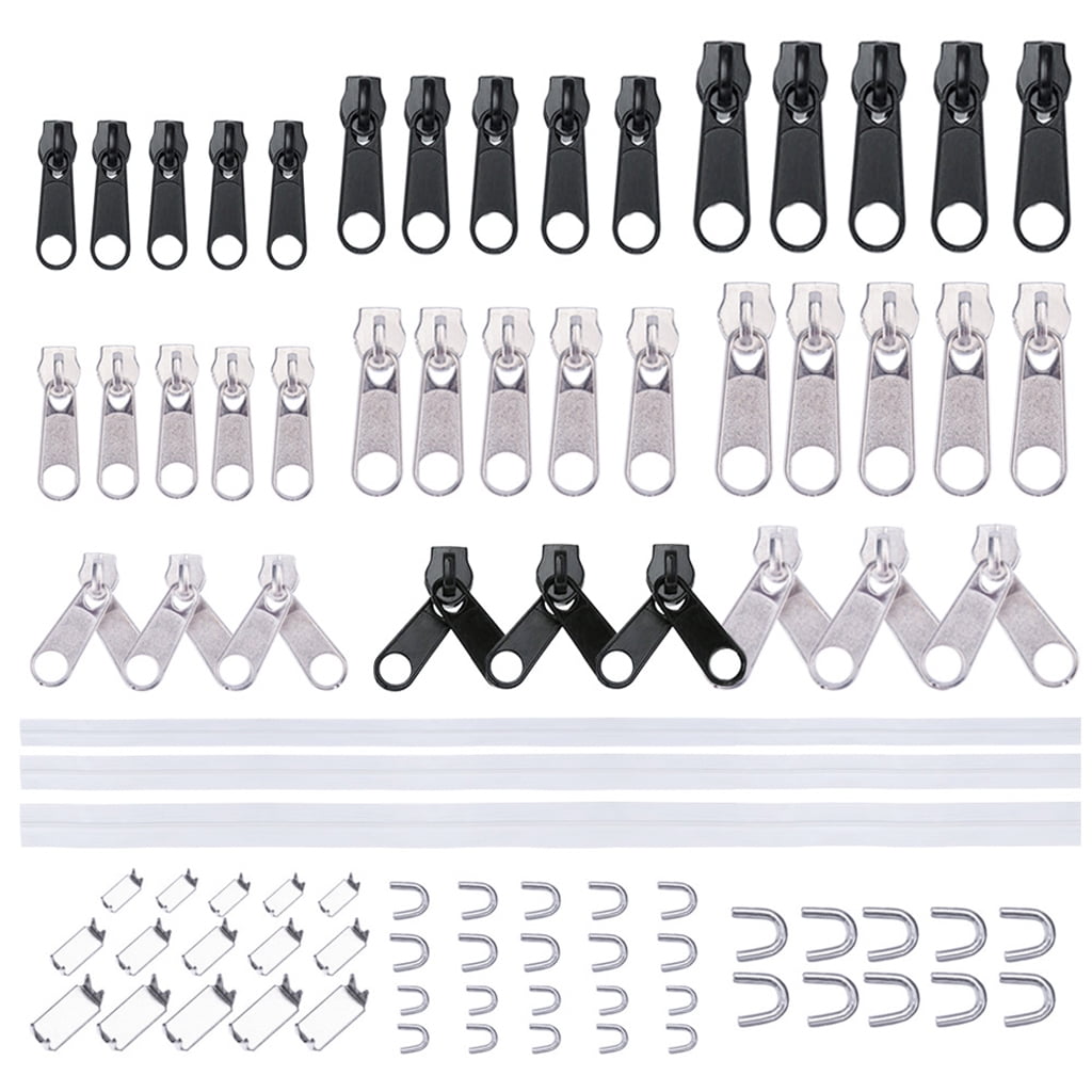 87pcs/set Zipper Repair Replacement Pull Tool for Clothing Jackets ...
