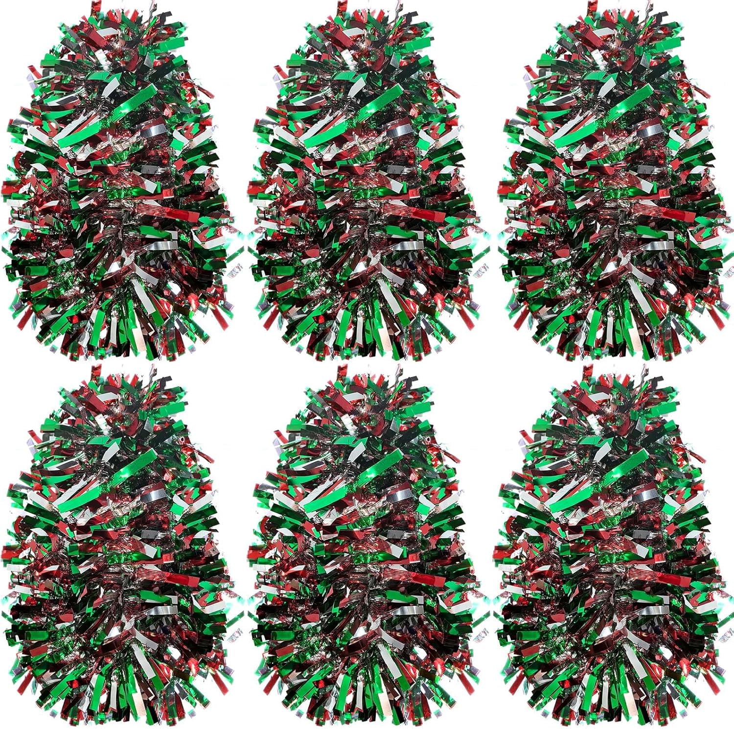 88.5 ft 6 Rolls Wedding Party Glitter Twist Tinsel Garland Decor ...
