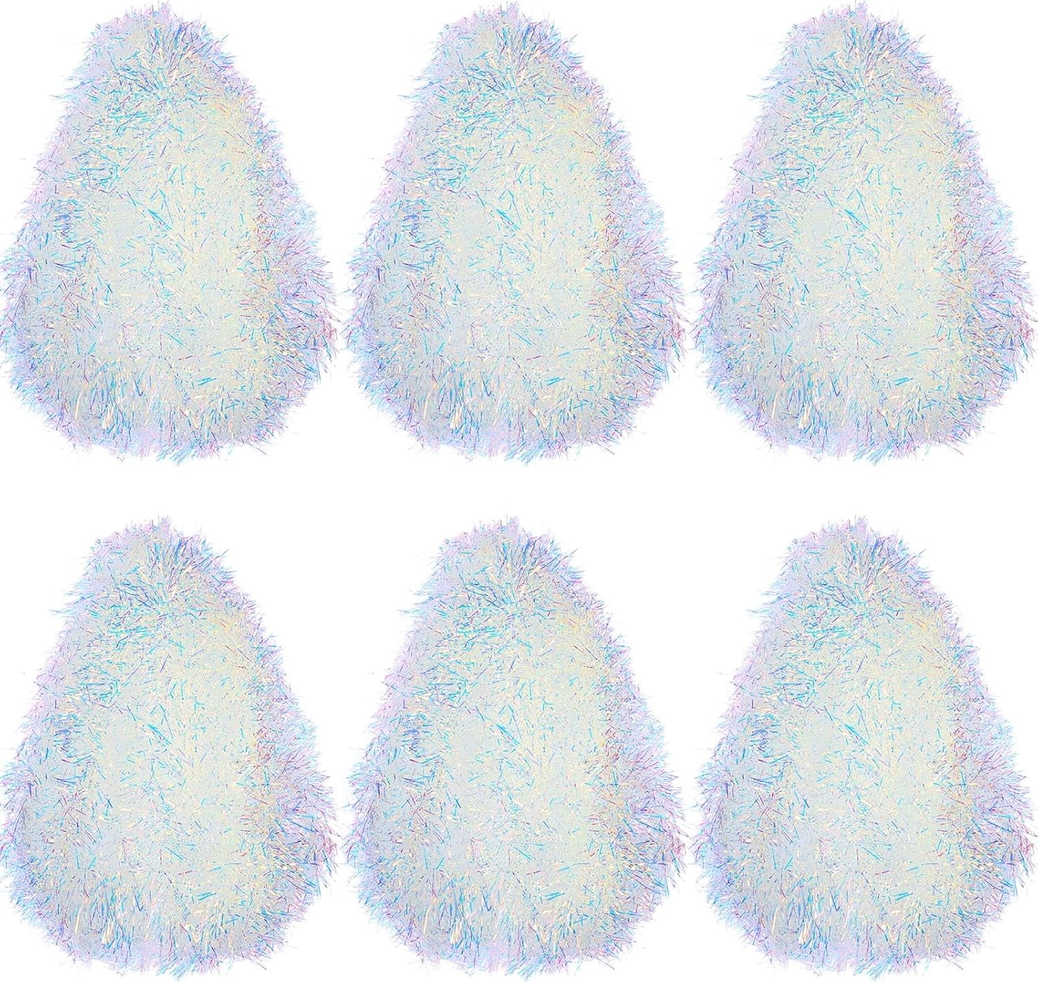 88.5 ft 6 Rolls Wedding Tinsel Garland Decor Glitter Metallic Twist ...