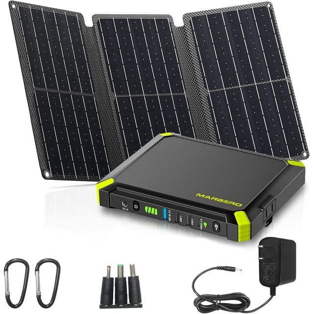 88.8Wh Portable Power Station with Solar Panels 30W, Solar Generator ...