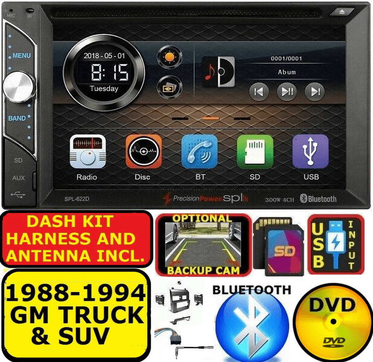 Power Precision Touchscreen Radio Car In-Dash Unit - Walmart.com