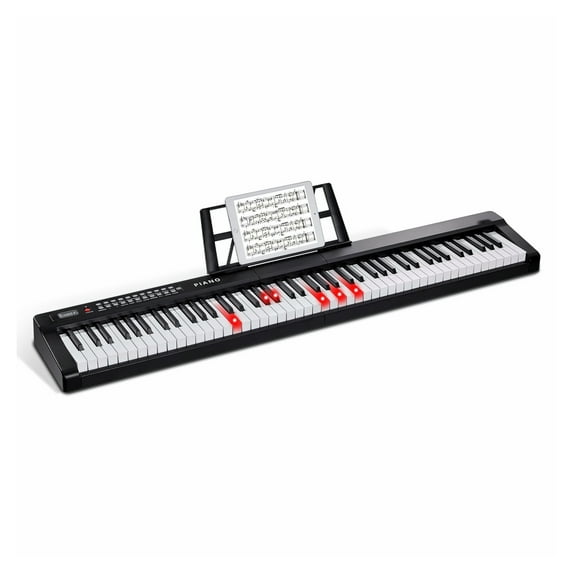 88 Key Digital Piano Keyboard Semi Weighted, Portable Electric Piano ...
