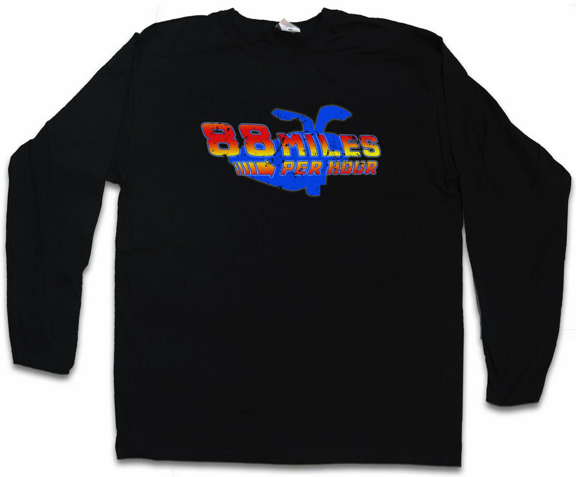 88 MILES HOUR LONG SLEEVE T-SHIRT Back Marty McFly to the Future ...