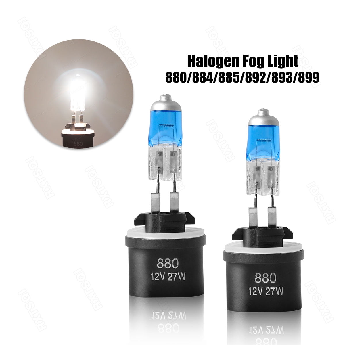 880 Halogen Fog DRL Light Bulbs High Power 4200k White for Hyundai ...
