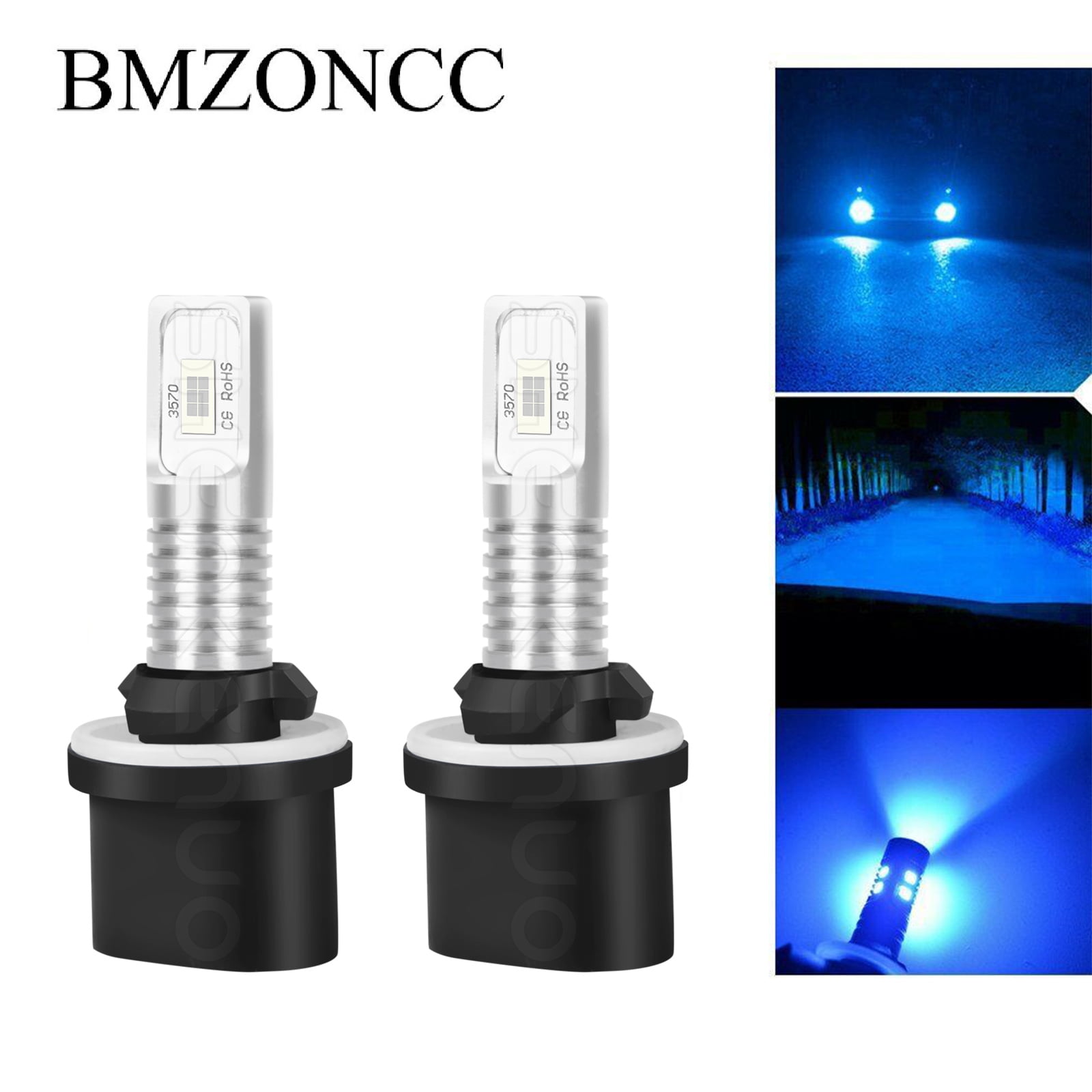 880 LED Fog Light Bubls for Nissan Titan 2004-2015 8000k Ice Blue 2pcs ...