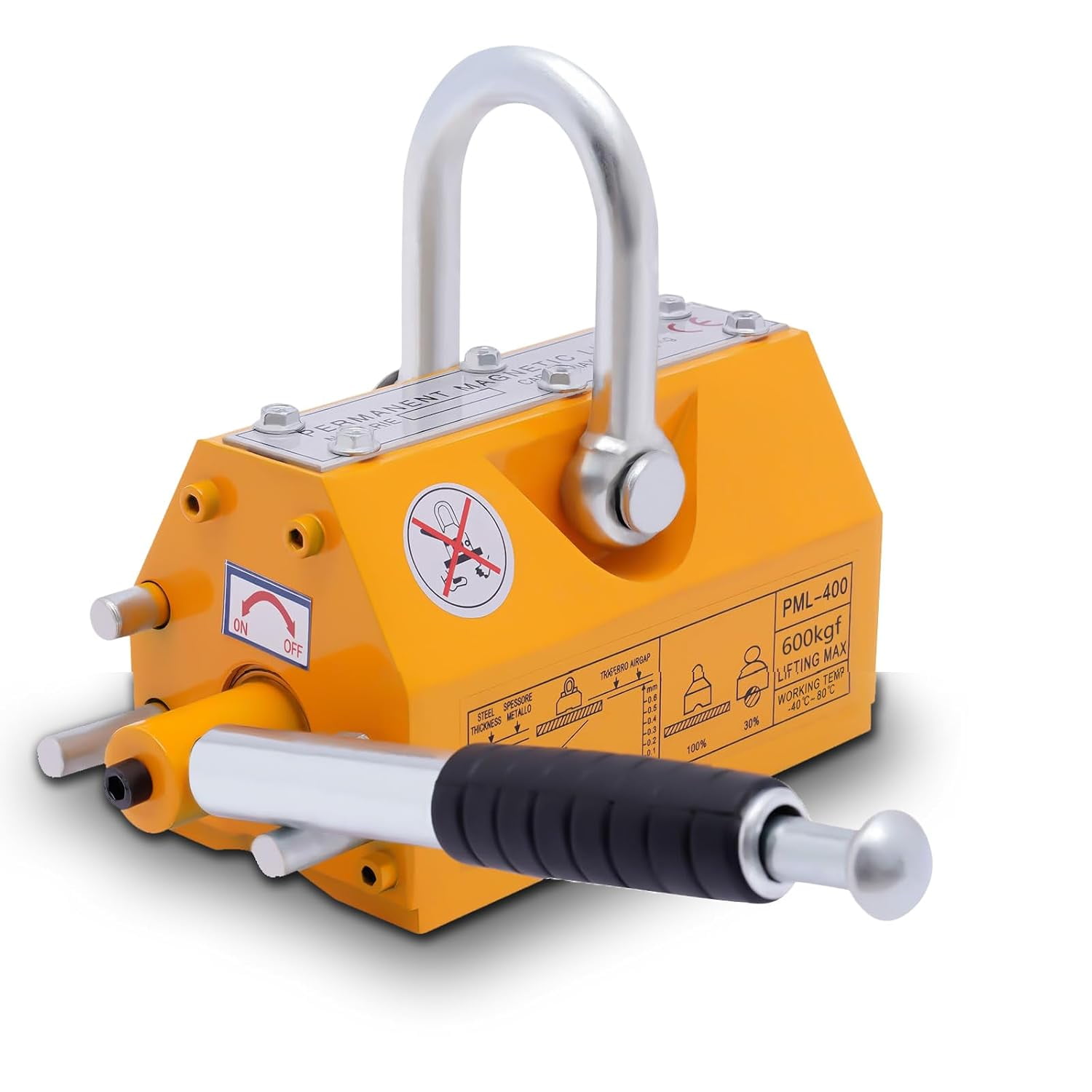 880 Lbs/400 kg Magnetic Lifter, Lifting Magnet with Release Heavy Duty ...