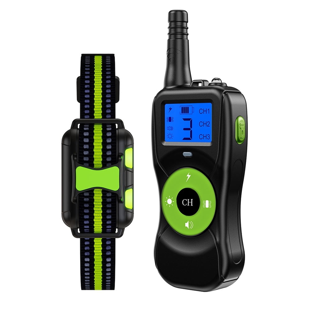 880 Yard Remote Dog Shock Collar Waterproof No Bark Training E-Collar ...