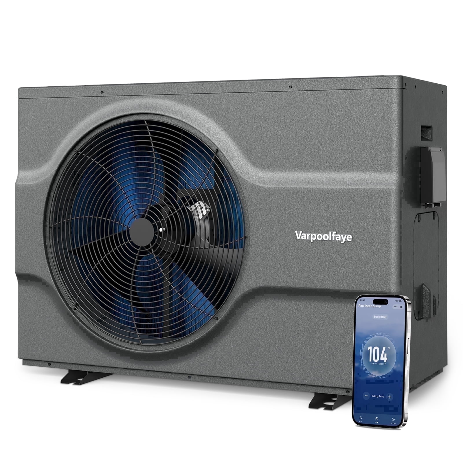 90000 BTU Electric Pool Heater For Inground Pools 25000 Gallon Swimming ...