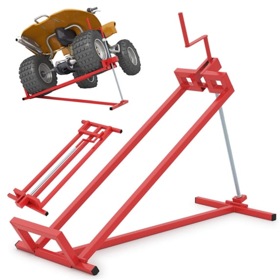 880LBS Lawn Tractor Lift Jack, Riding Mower Lift with Manual Crank ...
