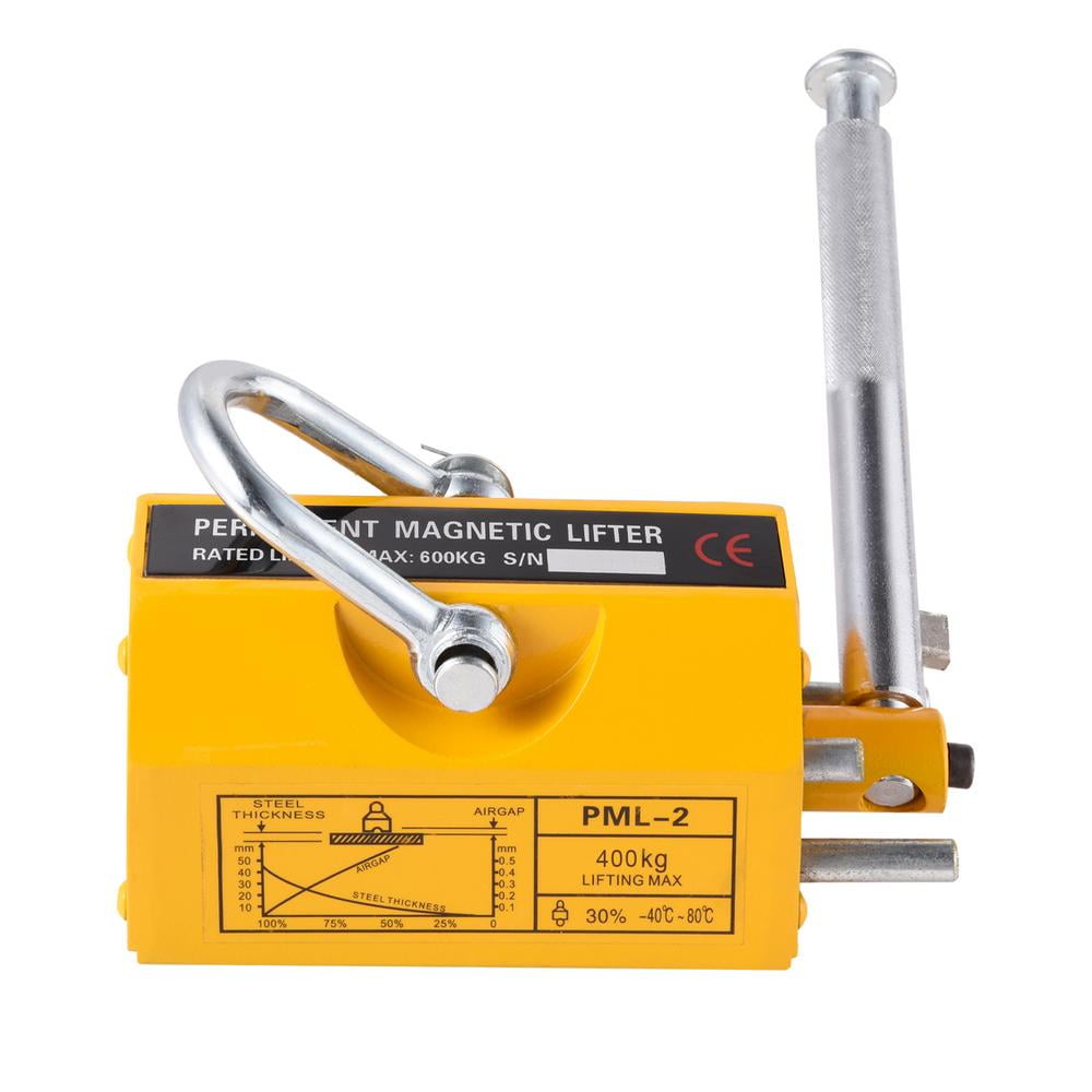 880Lbs/400kg Lifting Magnet, Permanent Magnetic Lifter with Release ...