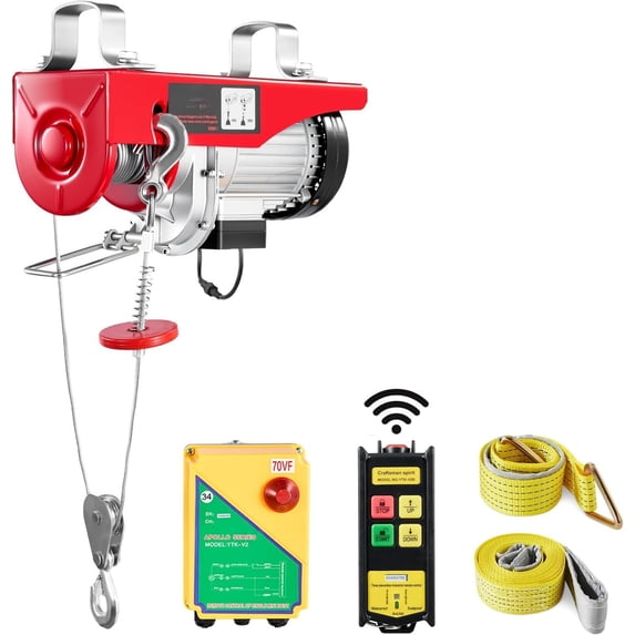 880lbs Hoist with Remote Control, 110v Hoist with Remote Control, 40ft ...
