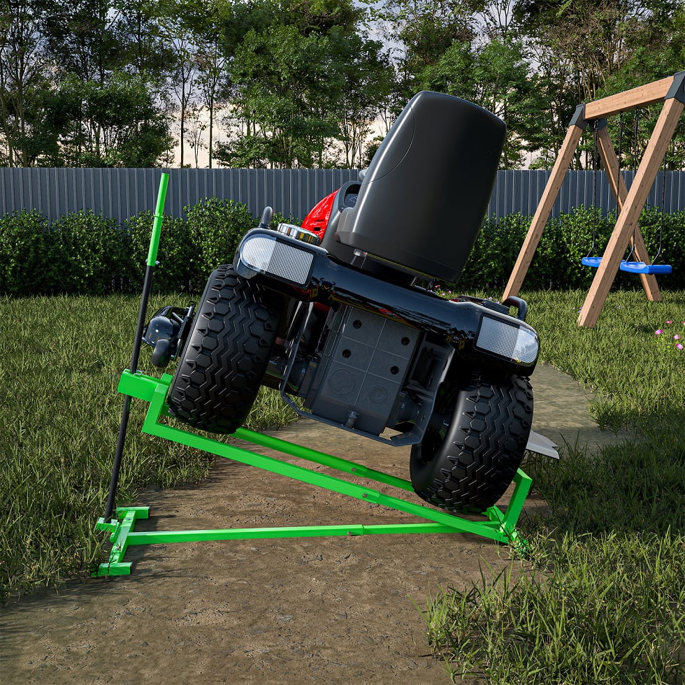 880lbs Lawn Mower Lift Jack, Foldable Lift for Riding Mower and Garden ...