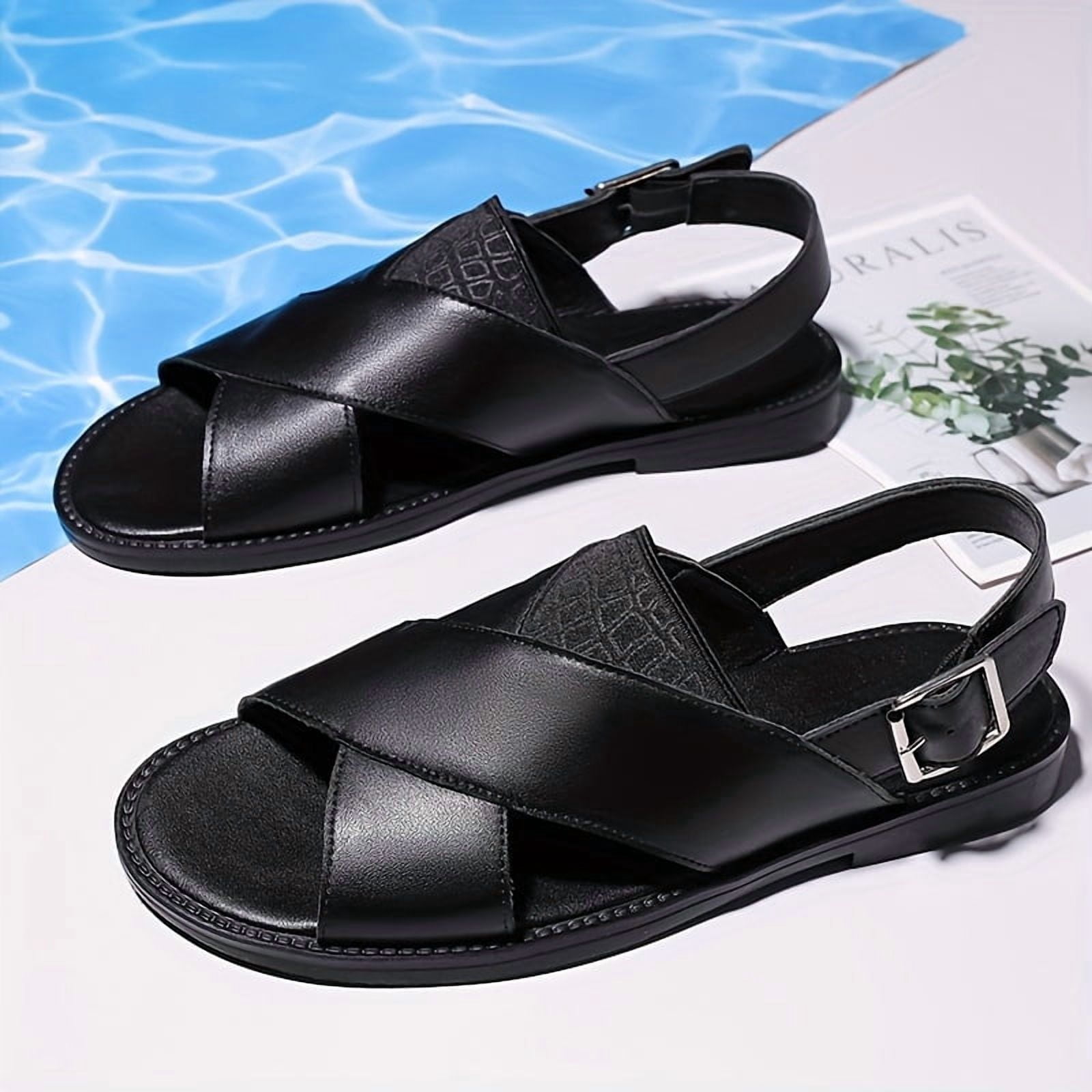 881 Sandals 2026 New Men's Beach Shoes Fashion Casual Sandals - Walmart.com