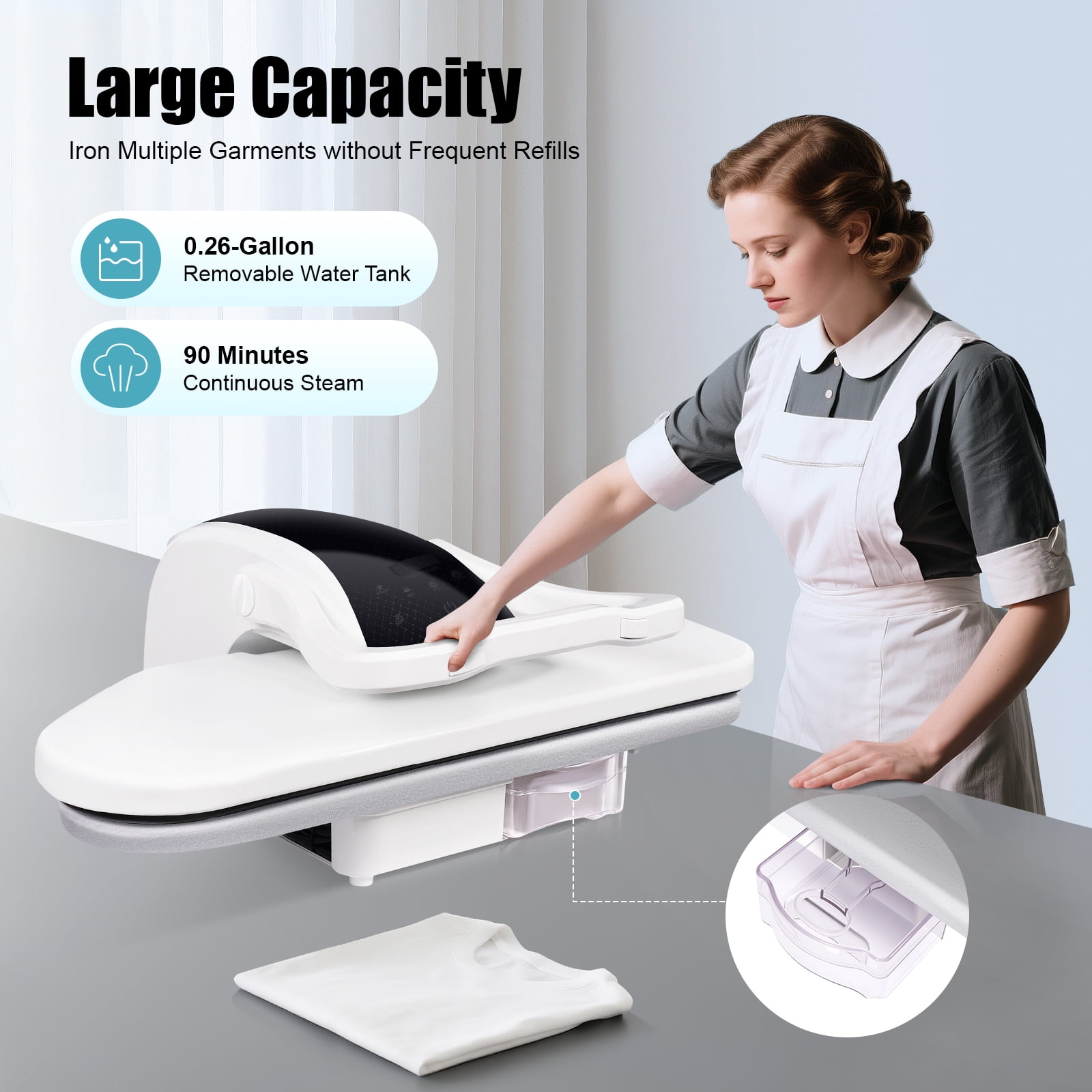 8810D Intelligent Steam Fabric Press Machine Touch Screen Steam Iron ...