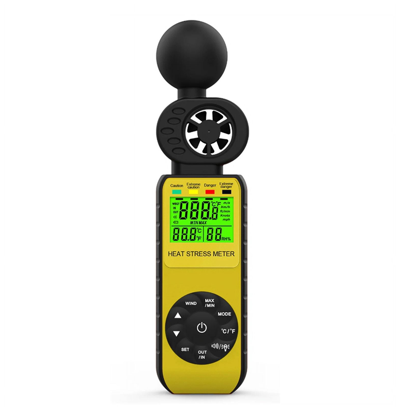881W Air Anemometer RPM Meter Wind Digital Tachometer Handheld 4 in 1 ...