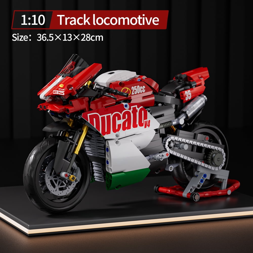 883 Pcs Collectible Motorcycle Display Model,Large Motorcycle Building ...