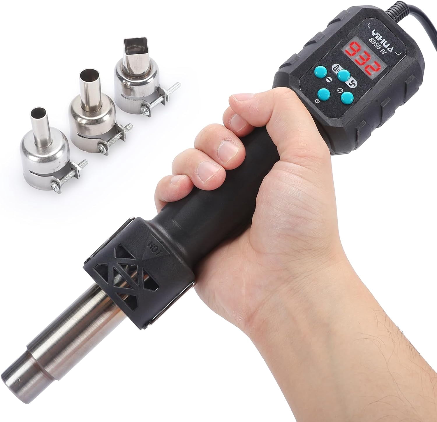 8858 IV Multi-Purpose Heat Gun for Crafting, Electronics Soldering, DIY ...