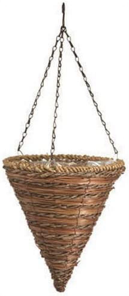 88636 Cone Hanging Basket, Rope And Fern, 12-Inch - Walmart.com