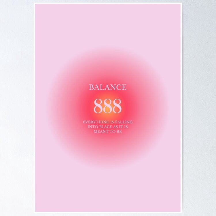 888 Angel Number Design UNFRAMED Poster, 12x18 - Walmart.com
