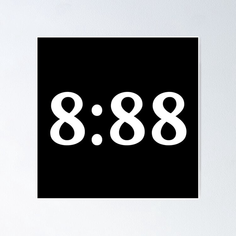 888 Angel Number Poster- Unframed Poster | Wall Art | Perfect For Home ...