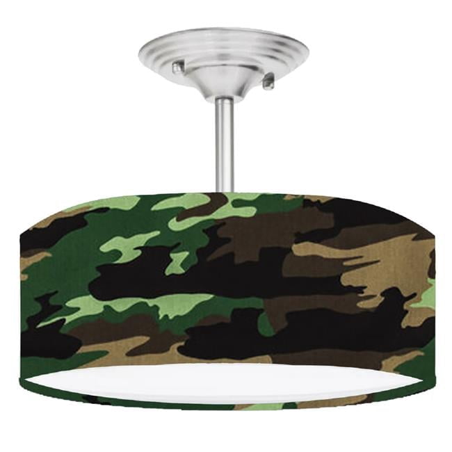 888 Cool Fans DR-0001031 Military Camouflage Camo 2-Light Brushed ...