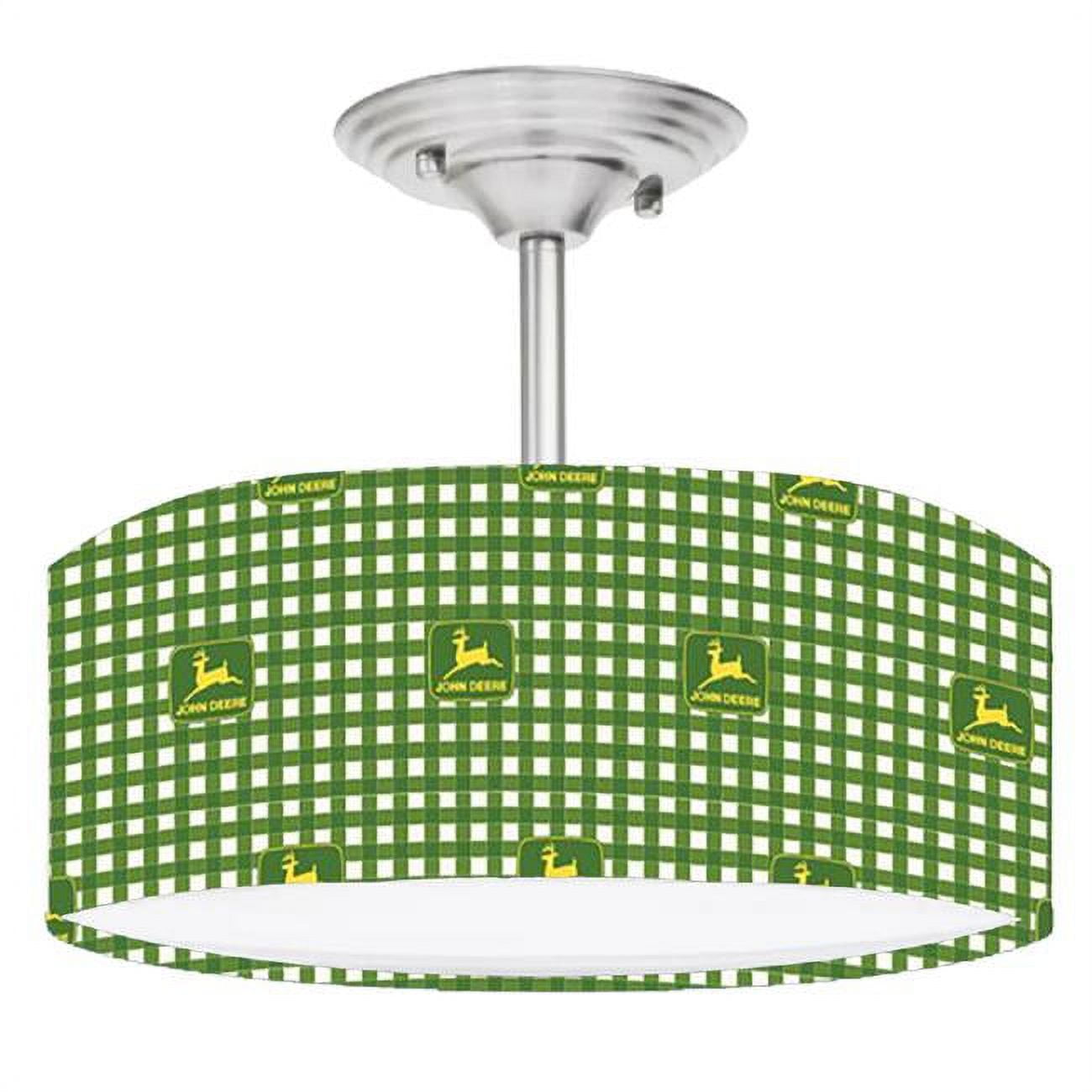 888 Cool Fans DR-0001134 John Deere Green Buffalo Check 2 Light Brushed ...