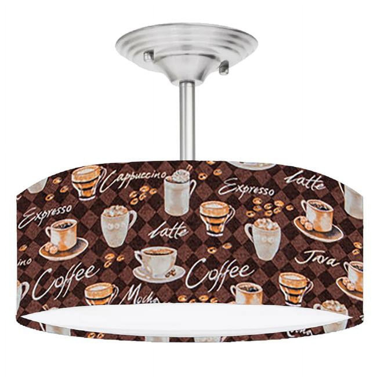 888 Cool Fans DR-0001157 Coffee Java Espresso Cafe 2-Light Brushed ...