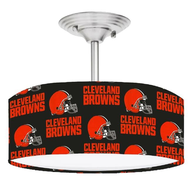 888 Cool Fans DR-0001362 Browns NFL Football 2 Light Brushed Nickel ...