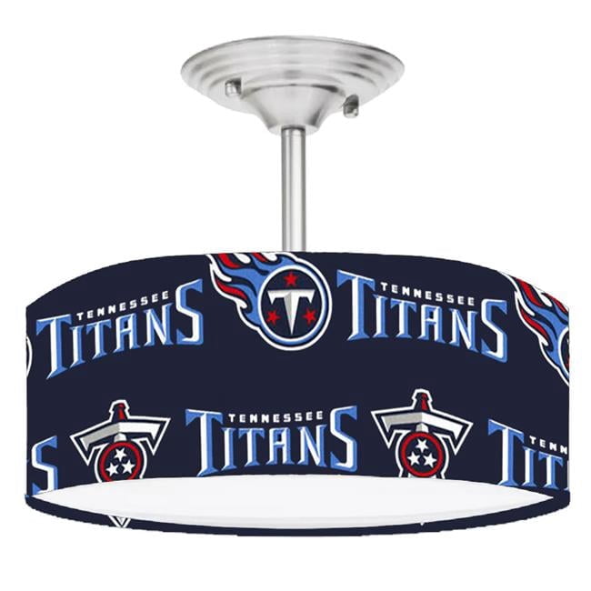 888 Cool Fans DR-0001366 Titans NFL Football 2 Light Brushed Nickel ...