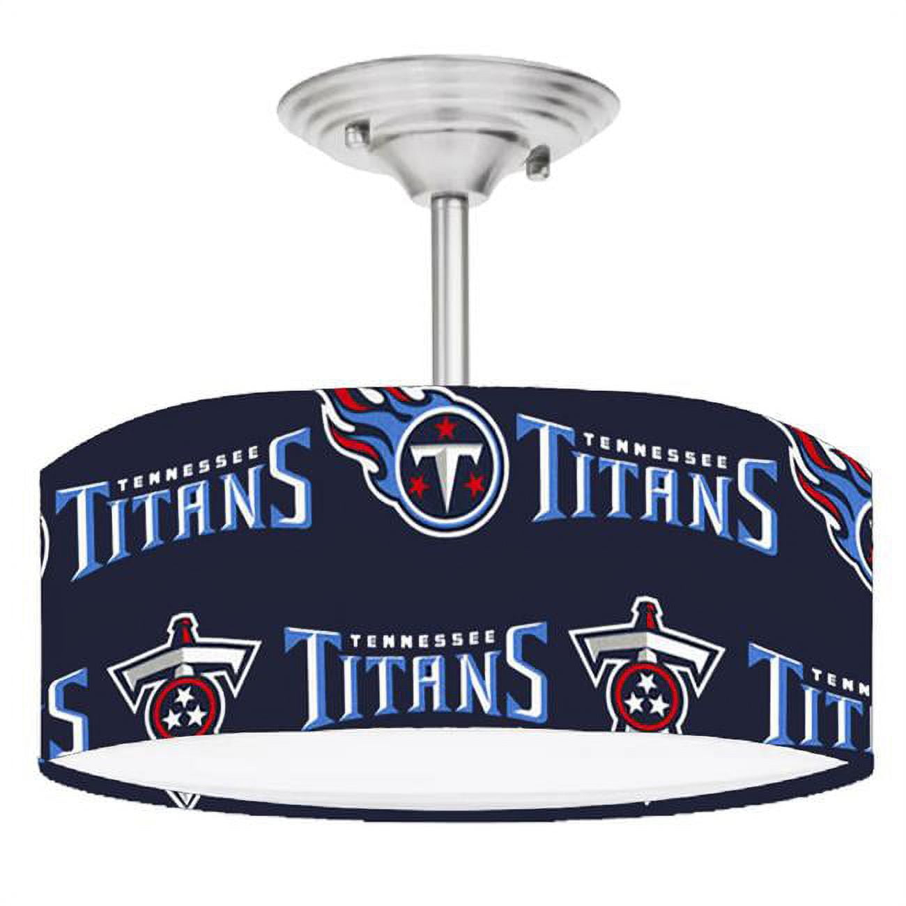 888 Cool Fans DR-0001366 Titans NFL Football 2 Light Brushed Nickel ...