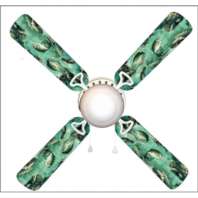 888 Cool Fans F42-0001037 42 in. Fish Fishing Dads Den 4-Blades Ceiling ...