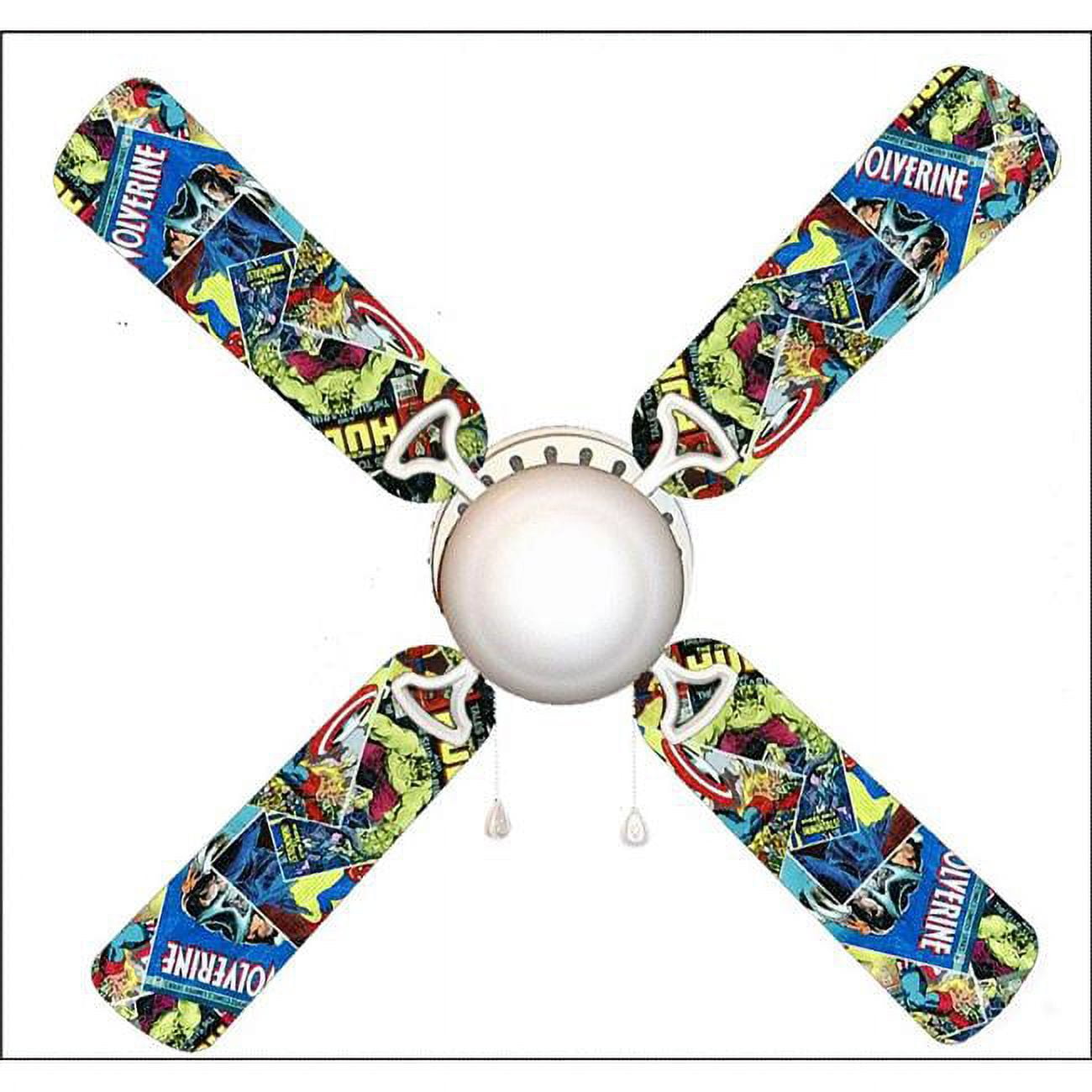 888 Cool Fans F42-0001065 42 in. Marvel Comic Books 4-Blades Ceiling ...