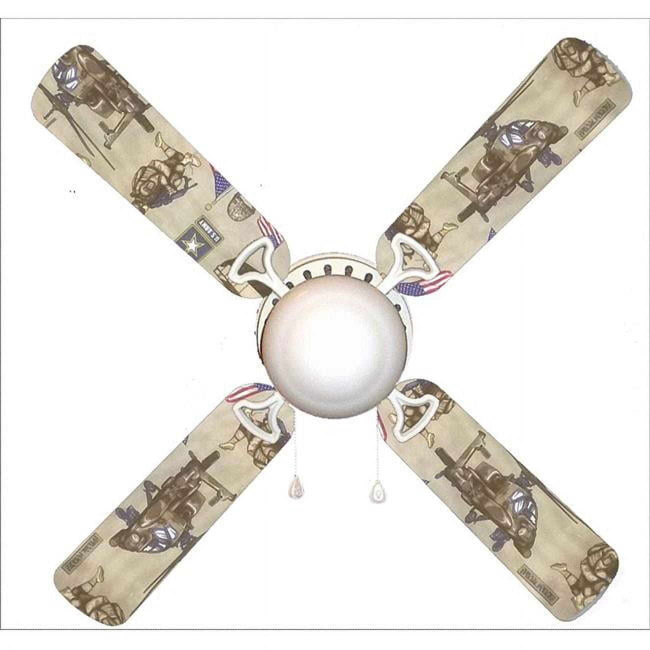 888 Cool Fans F42-0001069 42 in. Military U.S. Army 4-Blades Ceiling ...