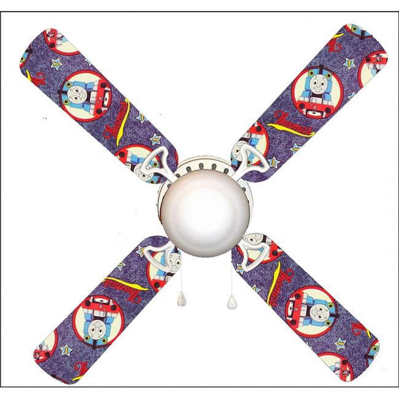 888 Cool Fans F42-0001116 42 in. Thomas the Train Denim 4-Blades ...