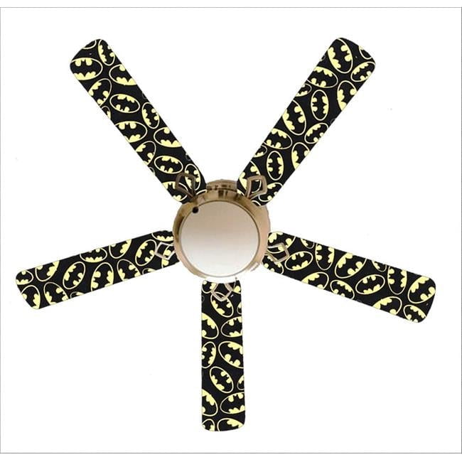 888 Cool Fans F52-0001006 52 in. Batman Batsignal 5-Blades White ...