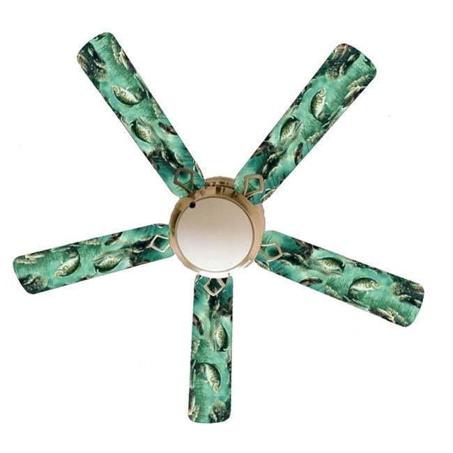 888 Cool Fans F52-0001037 52 in. Fish Fishing Dads Den 5-Blades White ...