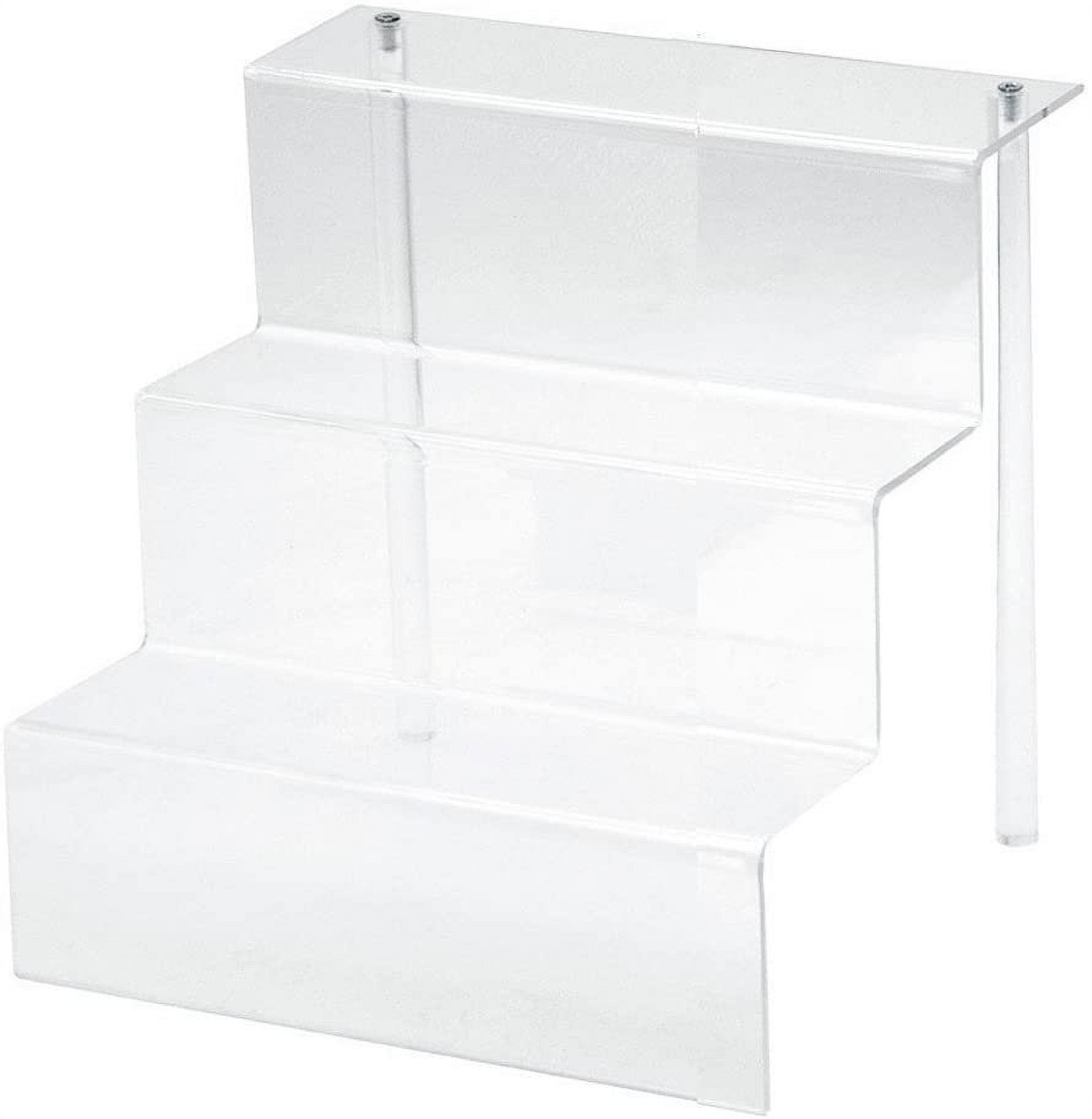 888 Display Three-Tier Acrylic Step Display Ultra Clear and Versatile ...