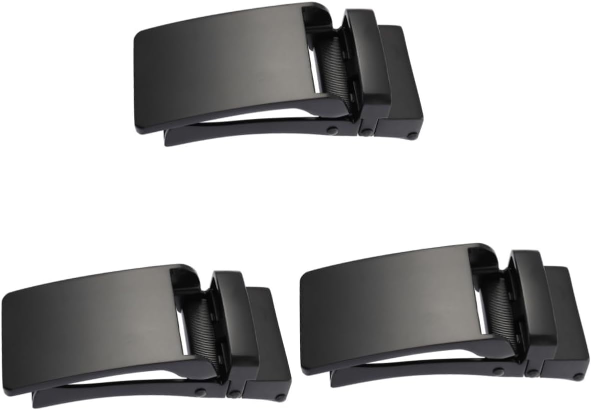 8888 3pcs Ratchet Belt Buckle Auto Lock Buckle Leather Belt for Men ...