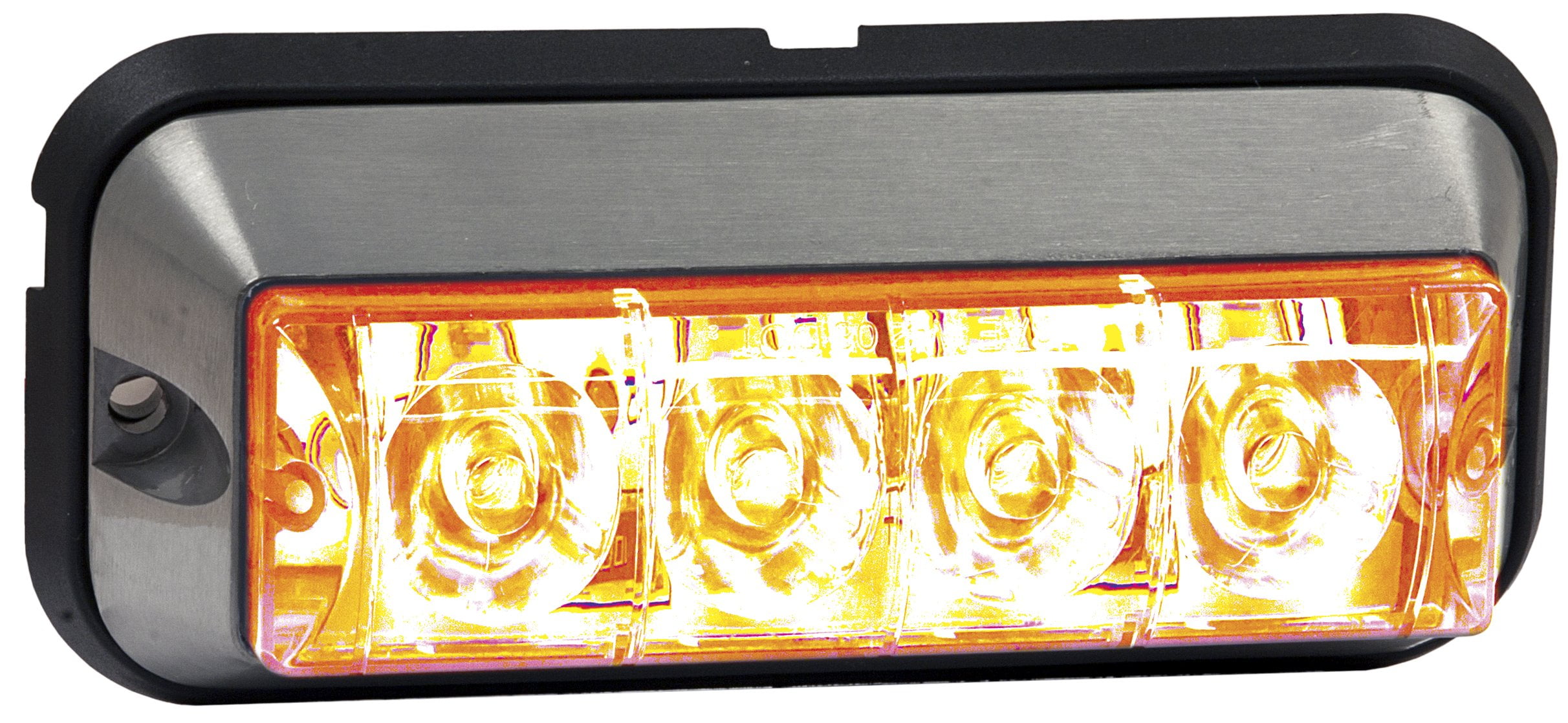 8891004 Amber Raised DU205 Inch LED Strobe Light - Walmart.com