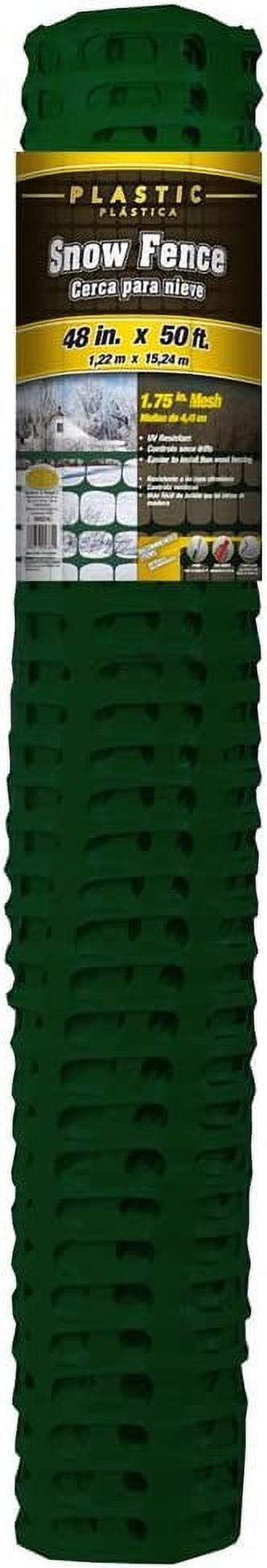 889221A 4 Foot x 50 Foot Landscape Blending Plastic Snow Fence ...