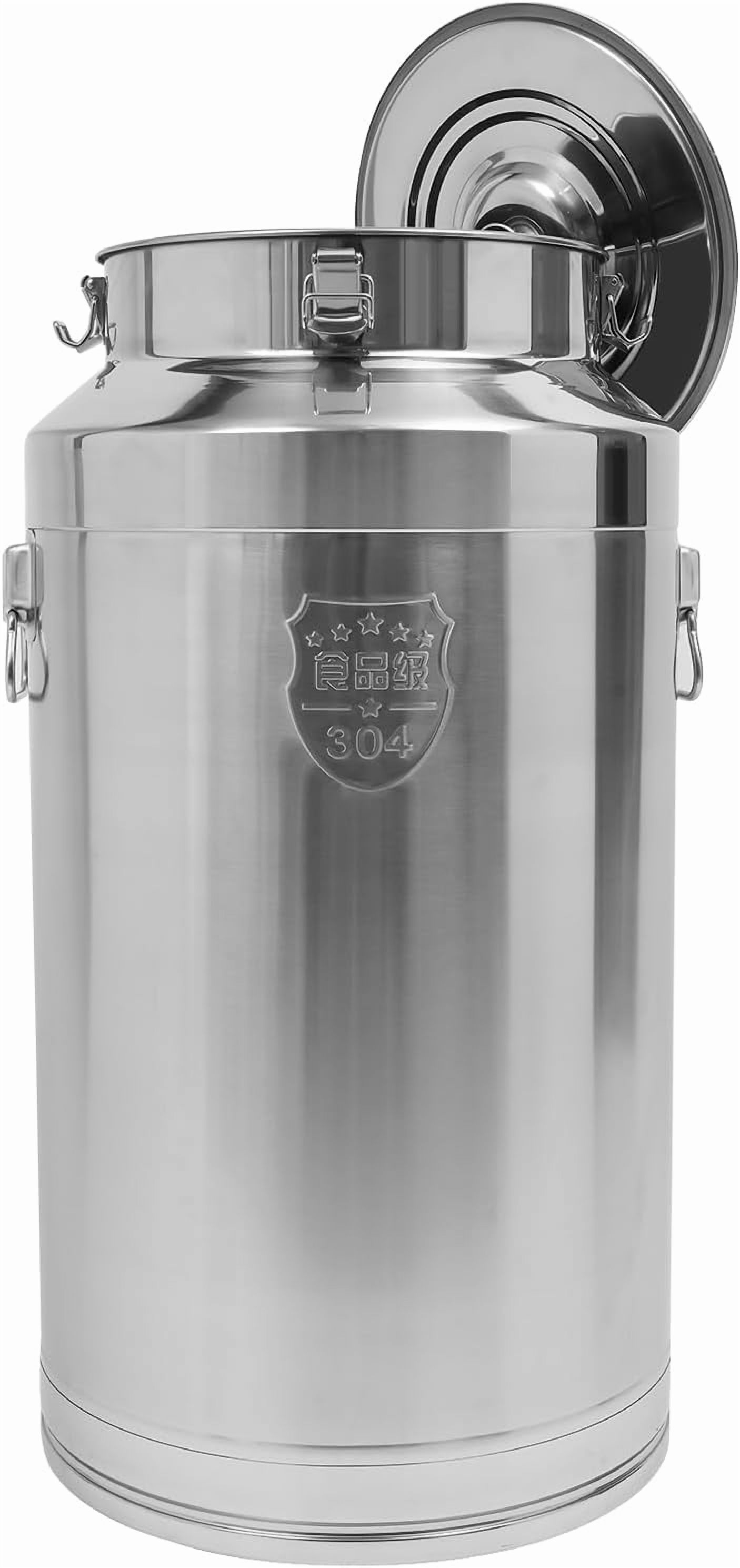 88L/23.25Gallon Stainless Steel Milk Can, Heavy Duty Milk Bucket ...