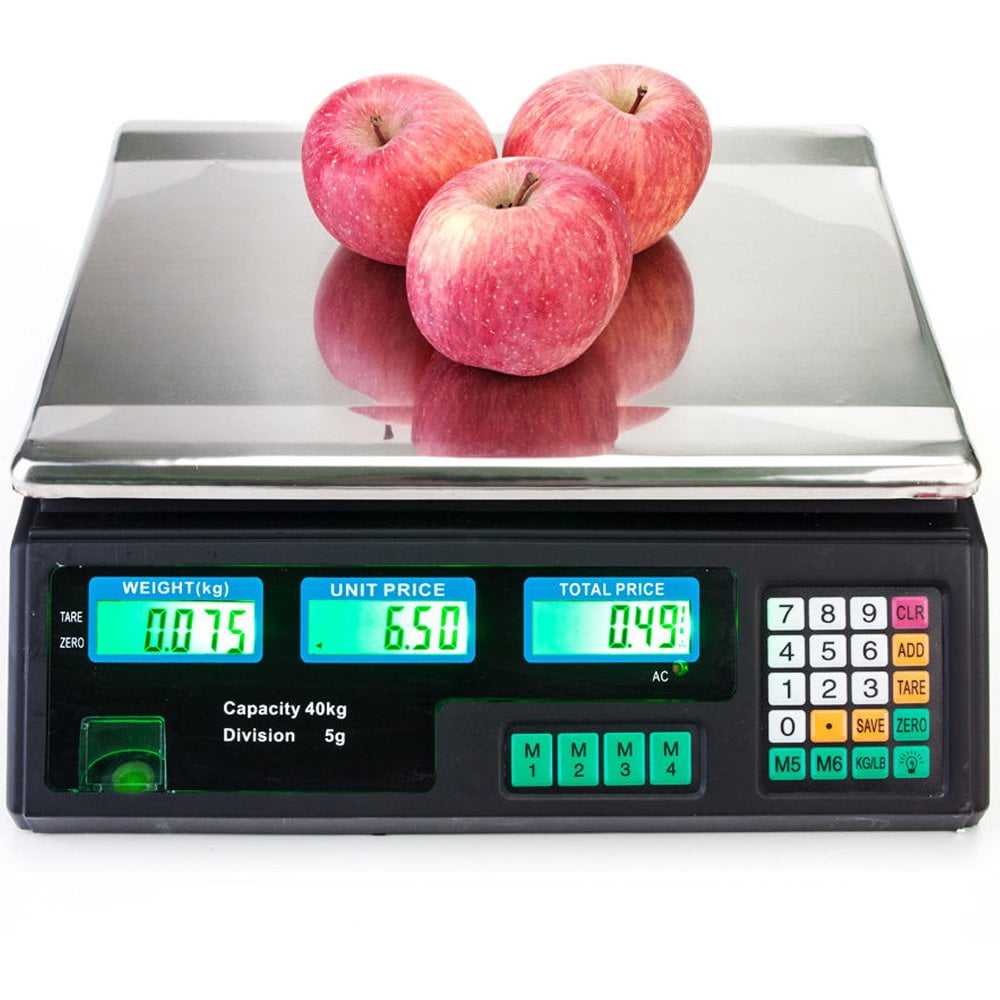 88LB Digital Kitchen Scale with LCD Display - High Precision Food Meat ...