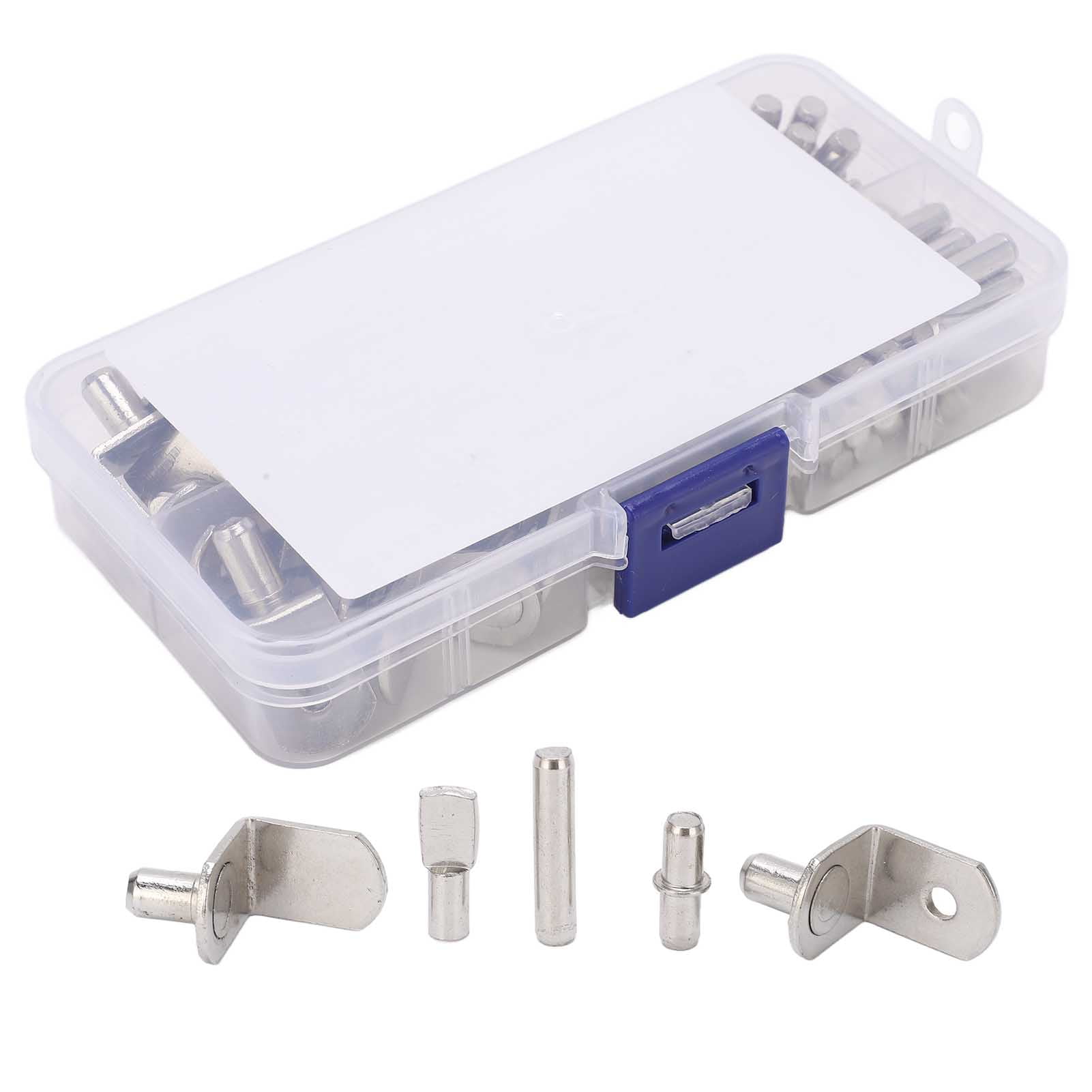 88Pcs 5 Styles Shelf Pins Kit Nickel Plated Shelf Support Pegs for RV ...