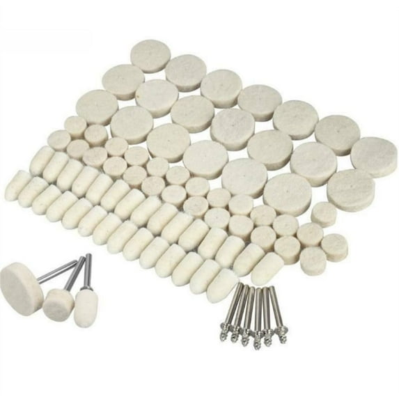 88Pcs Felt Polishing Buffing Wheel Set For Electric Polishing Machine ...