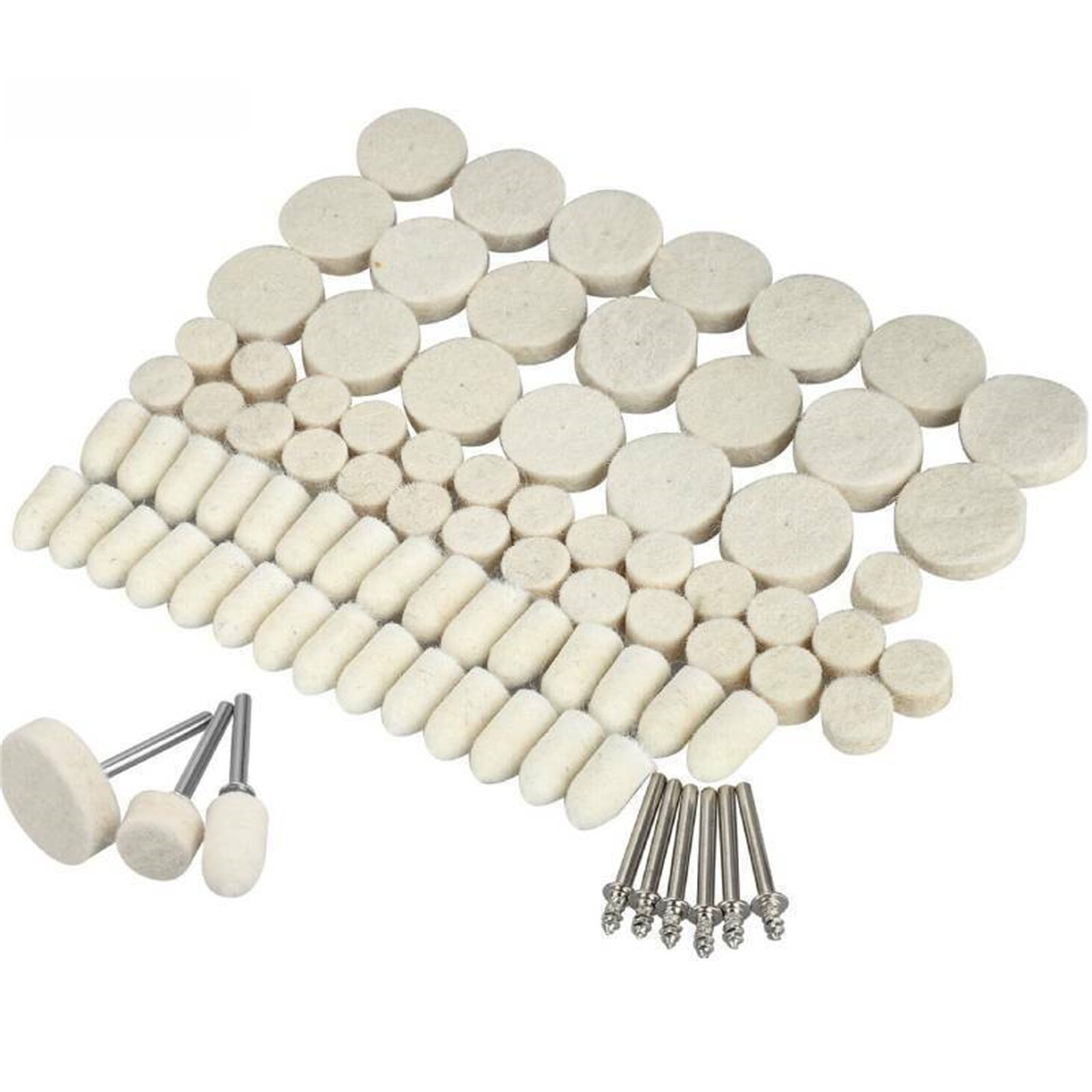 88Pcs Felt Polishing Buffing Wheel Set for Electric Polishing Machine ...