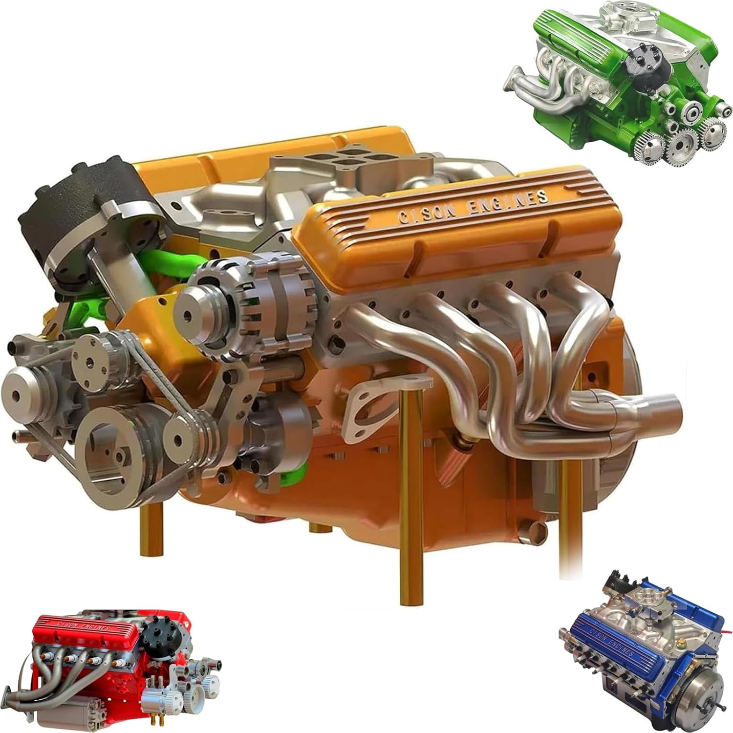 89%-Gasoline Ohv V8 Small-Block Engine Model Kits, Cison V8 Engine Kit ...